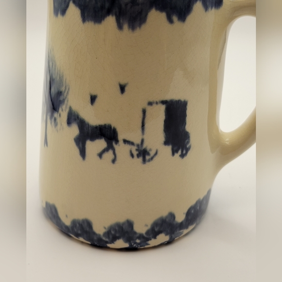Buttermilk Acres | Dining | Buttermilk Acres Blue Spongeware Amish ...